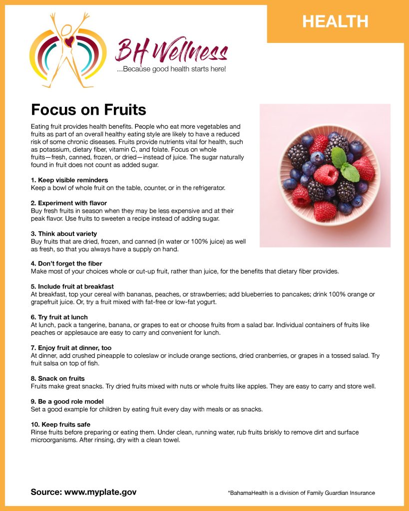 Focus on Fruits - Bahama Health