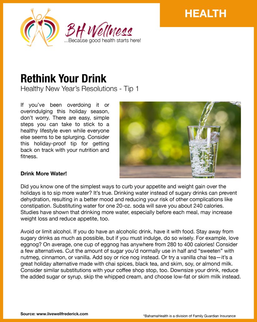 Rethink Your Drink - Bahama Health