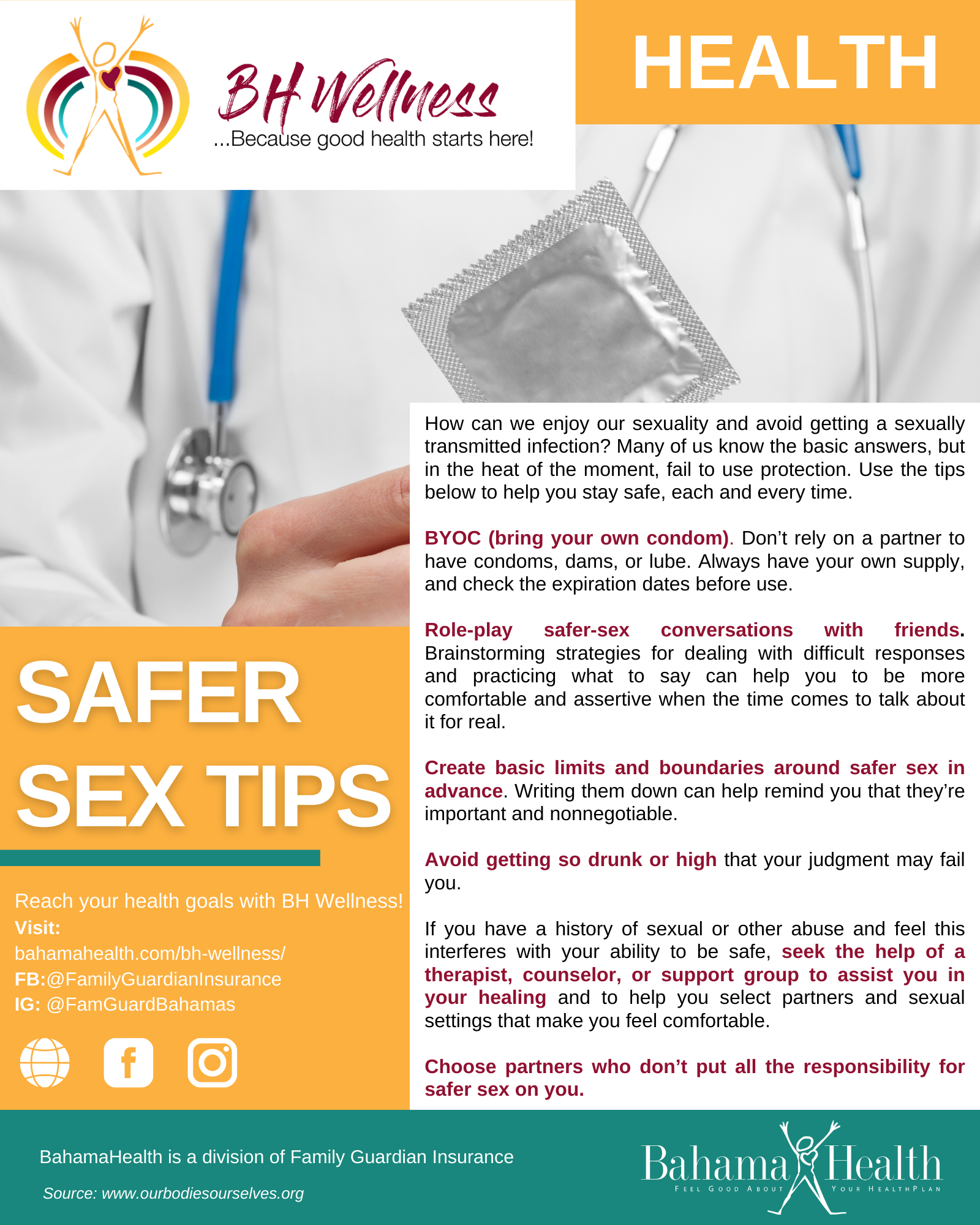 Safer Sex Tips - Bahama Health